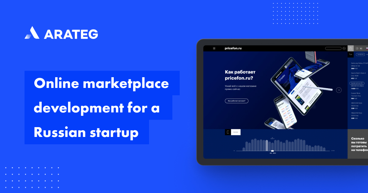 E-commerce website development for a Russian startup